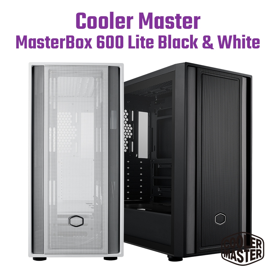 Cooler Master MasterBox 600 Lite - Mid-Tower E-ATX Airflow Case Back ...
