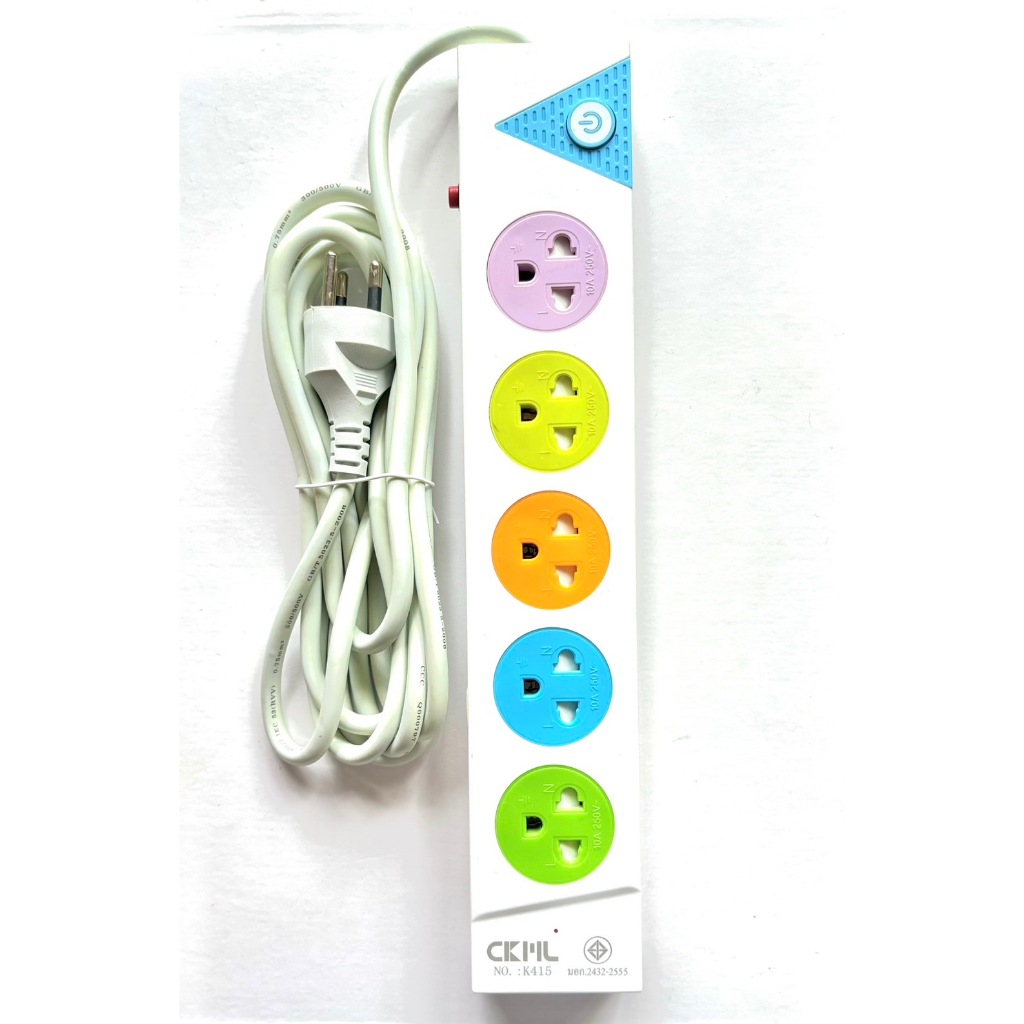 ปลั๊กไฟคุณภาพสูง CKML รุ่น K415 5 ช่อง | Shopee Thailand