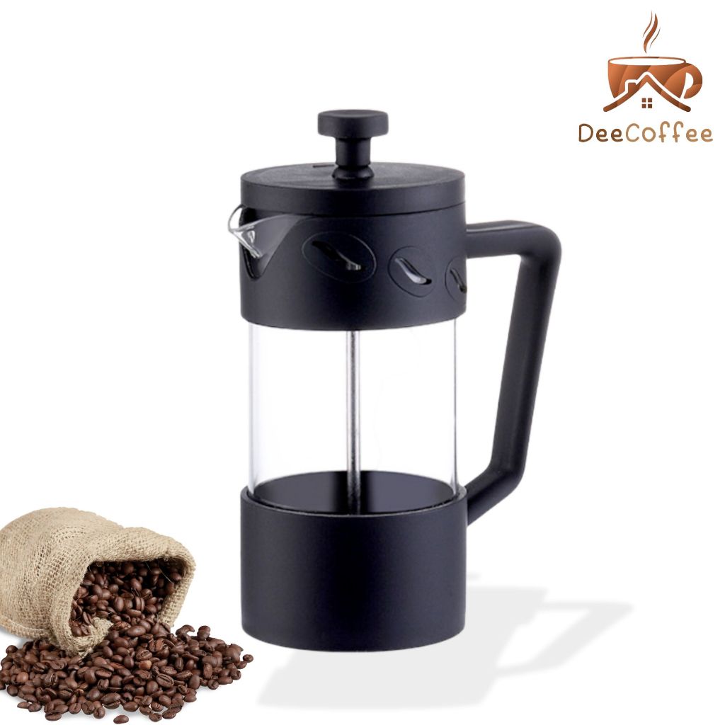 ที่ชงกาแฟ กาชงชาแบบกด french press ตะแกรงกรองผลิตจากสแตนเลส ขนาด 350/600/800/1000ml Dee Coffee ...