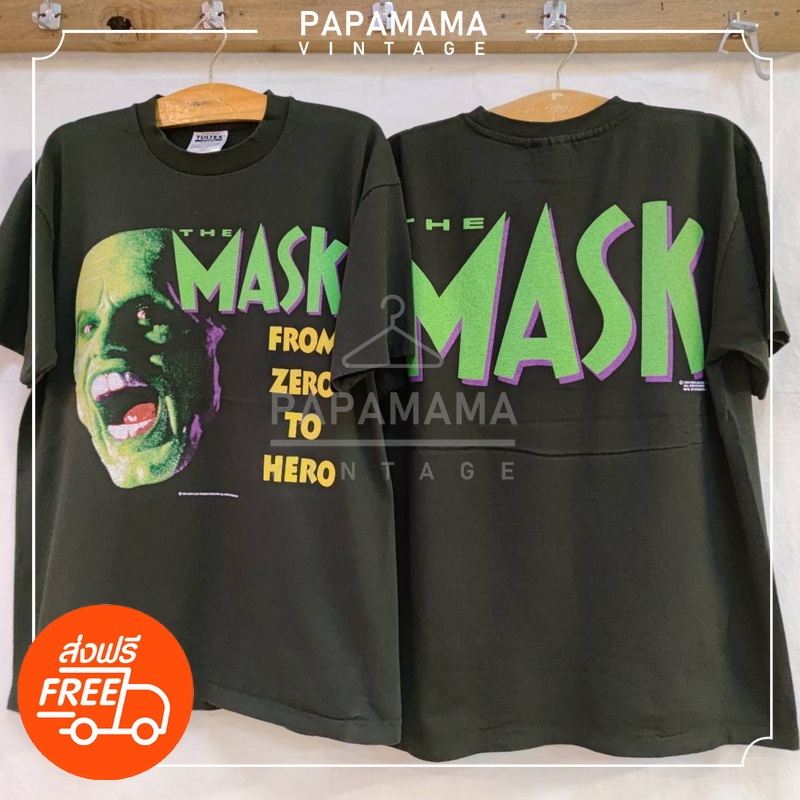[ THE MASK ] Movie's Promote shirt The Jim Carrey Version เสื้อหนัง ...