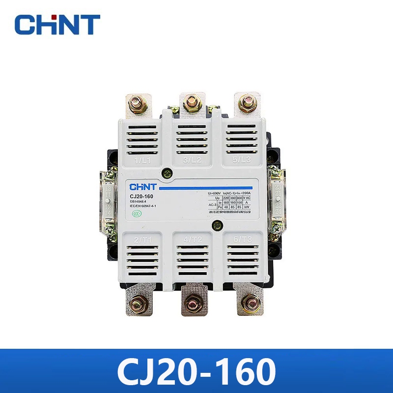 CHINT CJ20-100 160A CJ20-160 CJ20-250 CJ20-400 AC 220V 380V CJ20-63 250A 630A ไฟฟ้าแม่เหล็ก3เฟส ...