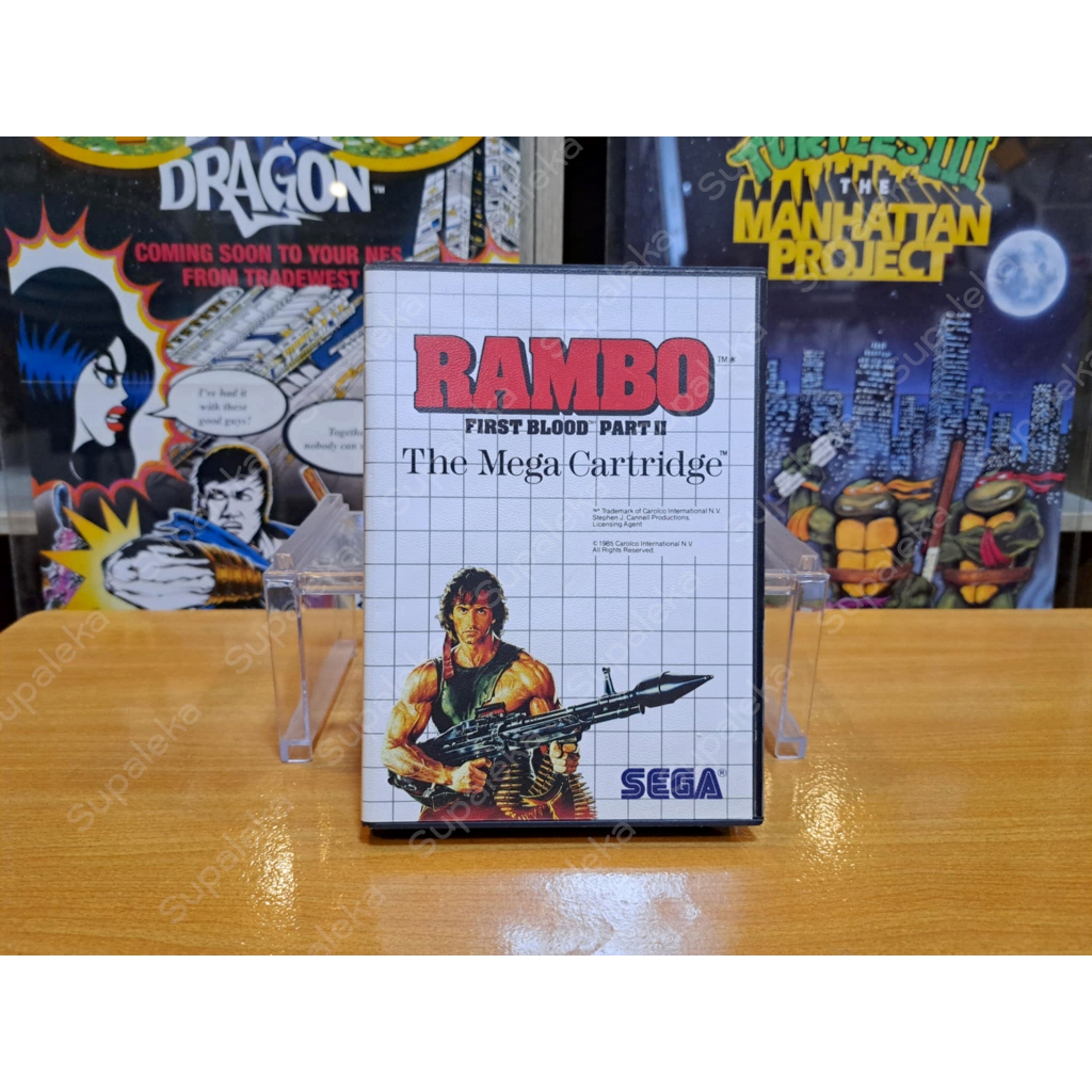 ตลับเกม SEGA MASTER SYSTEM - Rambo First Blood Part II | Shopee Thailand