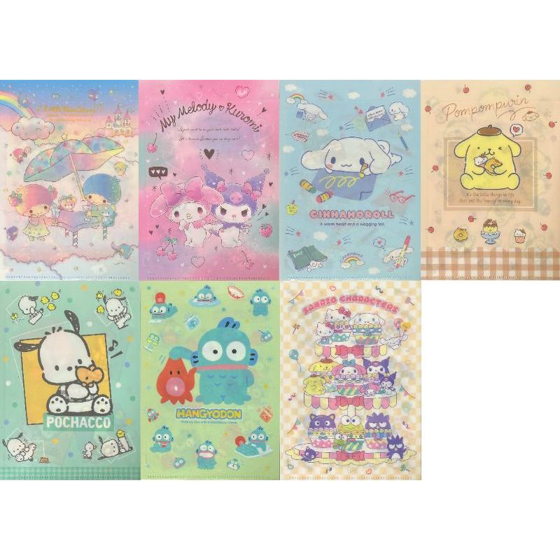 【Direct From Japan】Sanrio Plastic File Folders A5 Paper 2 Storage ...