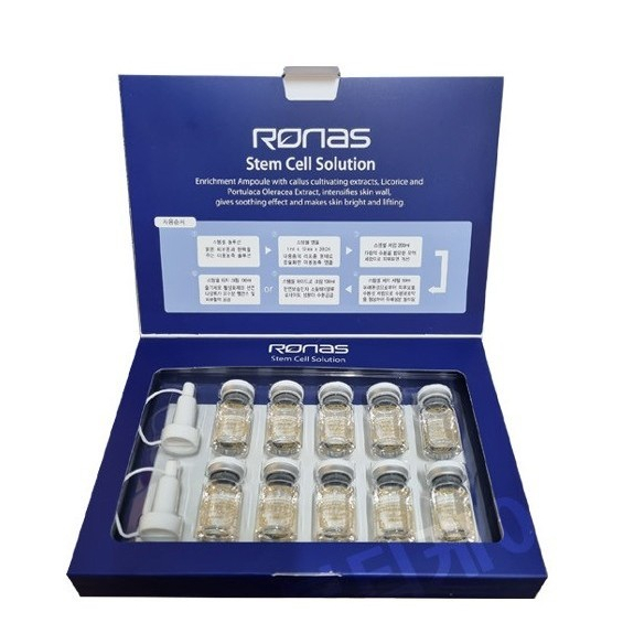 Ronas stem cell solution (10ขวด)เซรั่มสเตมเซลล์ หน้าใสจากเกาหลี ของแท้พร้อมส่ง | Shopee Thailand