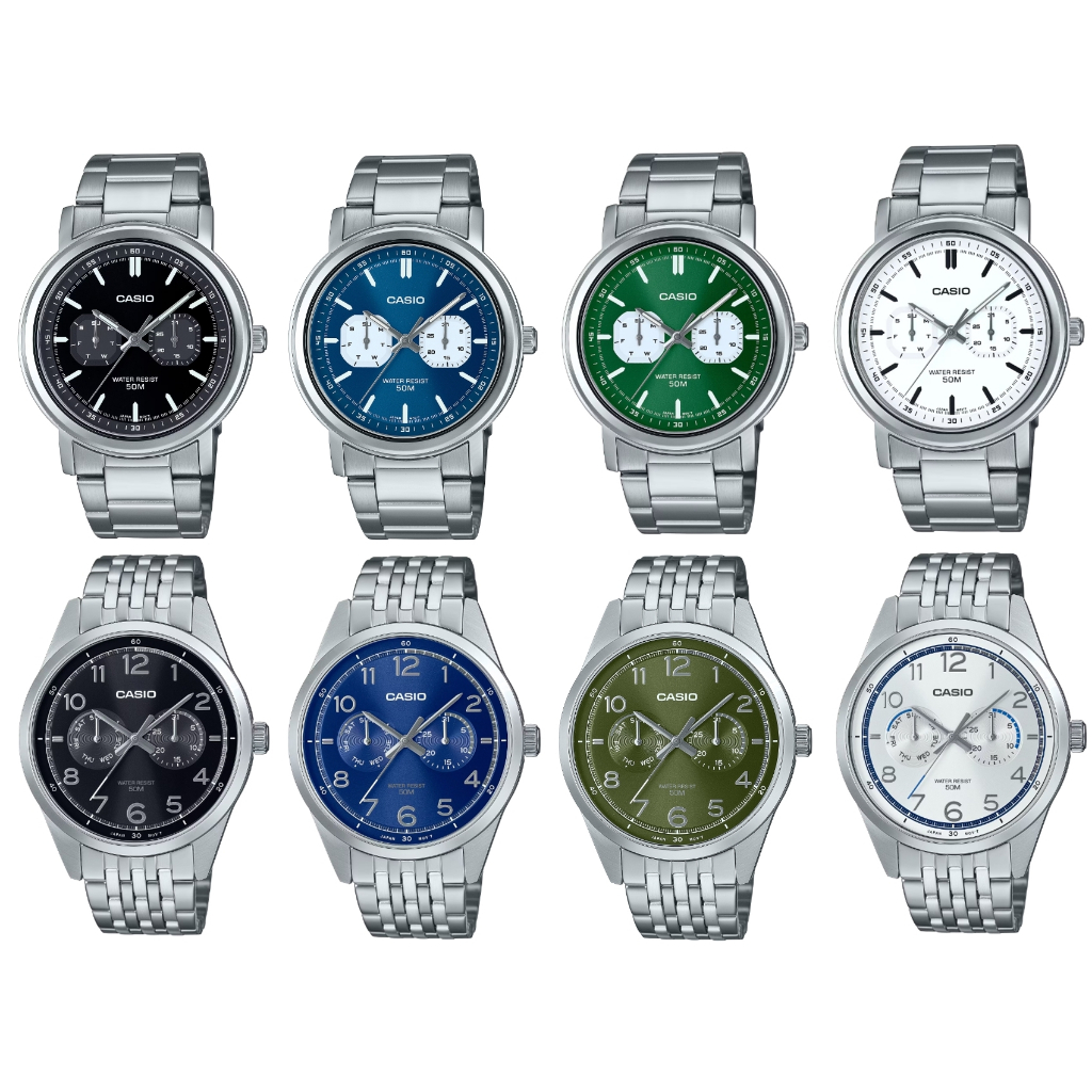 แท้ศูนย์ CASIO รุ่น MTP-E335D MTP-E340D ของแท้ประกันศูนย์ 1ปี (กล่องดำ ...