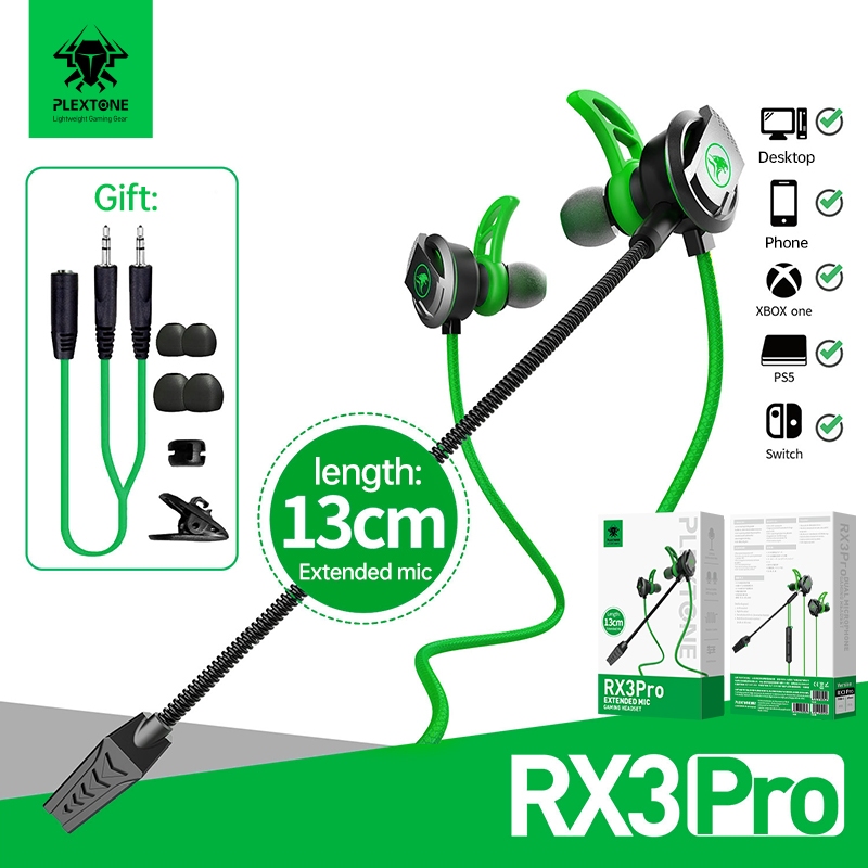 หูฟัง PLEXTONE xMowi RX3PRO rx3 rx3 pro หูฟังเล่นเกมพร้อมไมโคร headphone เกมส์มิ่ง มีไมค์ ตัด ...