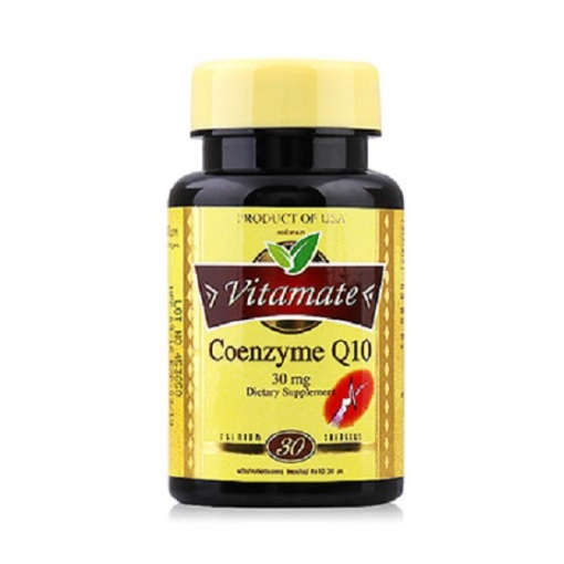 Vitamate Coenzyme Q10 30MG ไวตาเมท โคเอนไซม์ คิวเท็น 30 มก. | Shopee ...