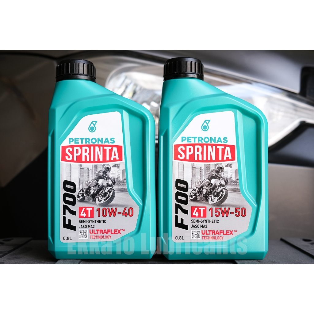Petronas Sprinta F700 4T 10W40 15W50 ขนาด 0.8 ลิตร/1ลิตร น้ำมันเครื่อง ...