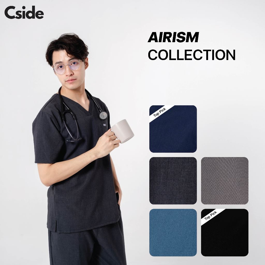 Cside Scrub - Airism Collection - (ชุดสครับ ชุดสครับชาย ชุดสครับหมอ ...
