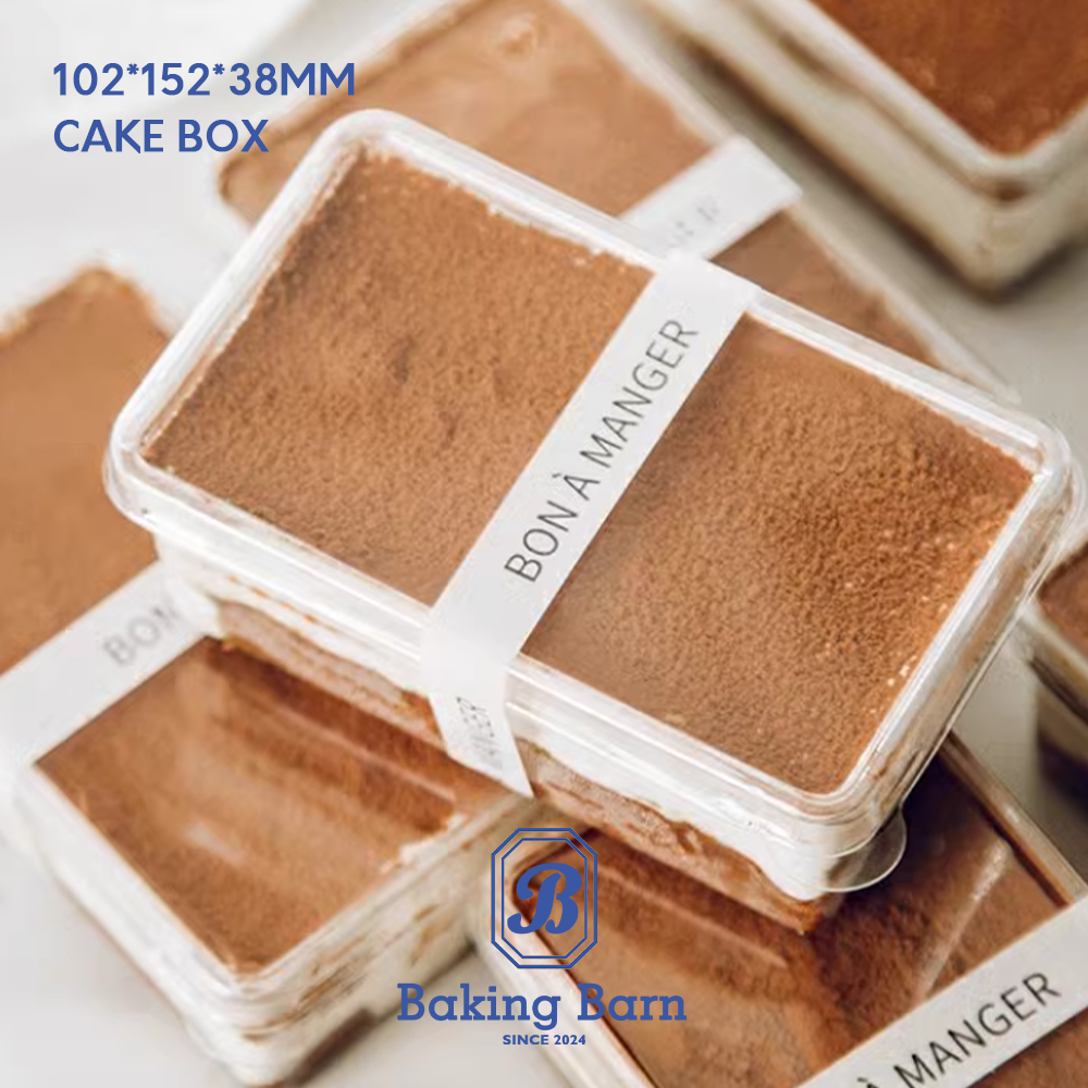 Baking Barn Cake box กล่อง พร้อมฝา กล่องเค้กบ๊อก (พร้อมสติกเกอร์ ...