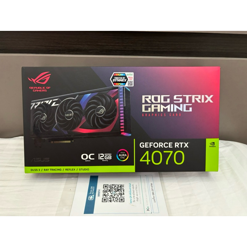 ขายการ์ดจอ ROG Strix GeForce RTX 4070 12GB GDDR6X OC Edition | Shopee ...