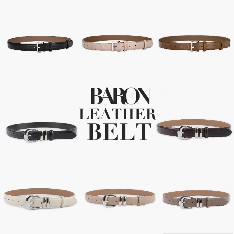 BARON Belt เข็มขัดหนังสำหรับผู้ชายและผู้หญิง | Shopee Thailand