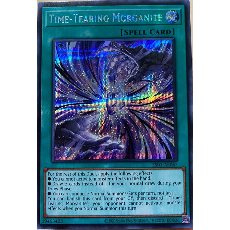 Yugioh Asia-Eng [ES01-AE067] Time-Tearing Morganite (Secret Rare) การ์ด ...