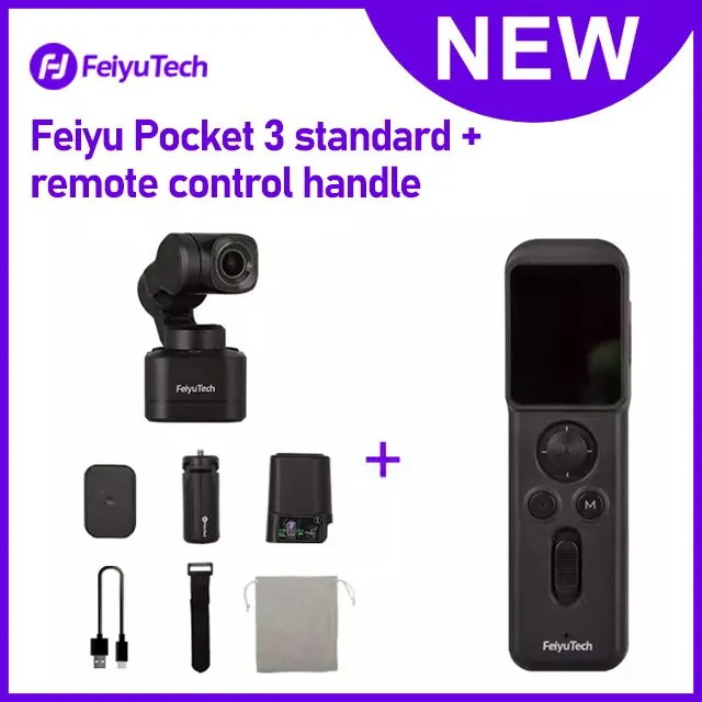 พร้อมส่งจาก กทม Feiyu Pocket 3 Combo:Remote Handle&Camera - Gimbal with ...