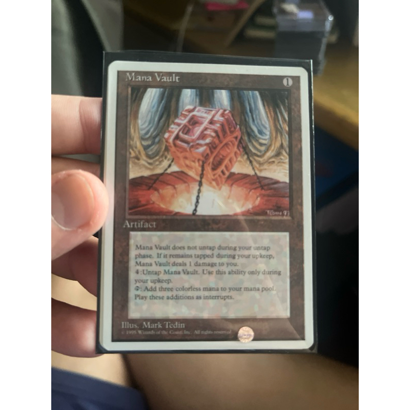 การ์ด MTG Mana Vault Artifact EDH Magic the gathering รุ่น 4th Edition ...