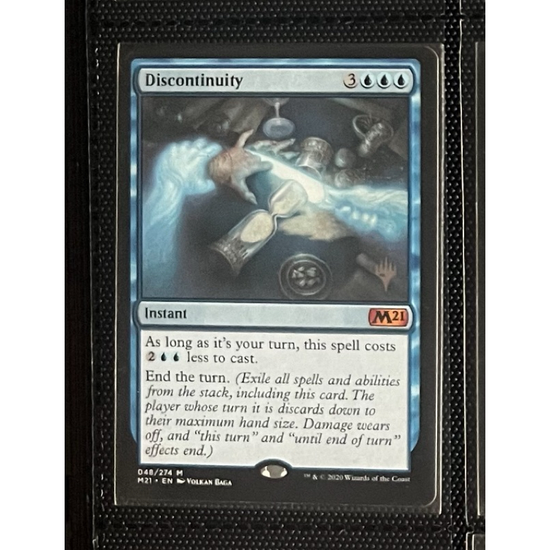 การ์ด MTG Discontinuity Blue EDH Magic the Gathering รุ่น M21 สภาพ Ex ...