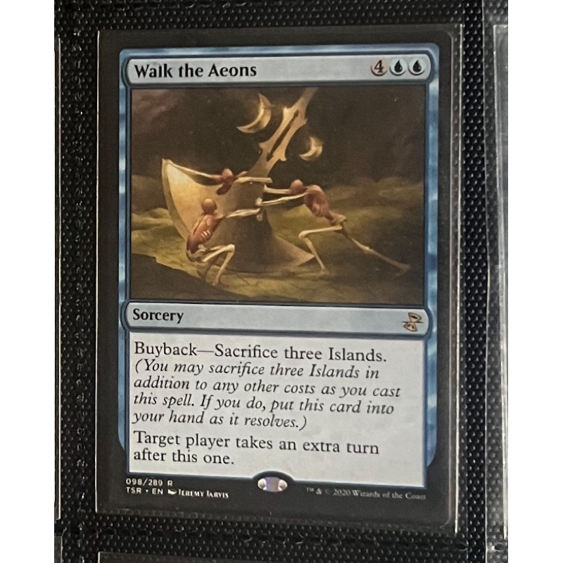 การ์ด MTG Walk the Aeons Blue EDH Magic the Gathering รุ่น TSR สภาพ Ex ...