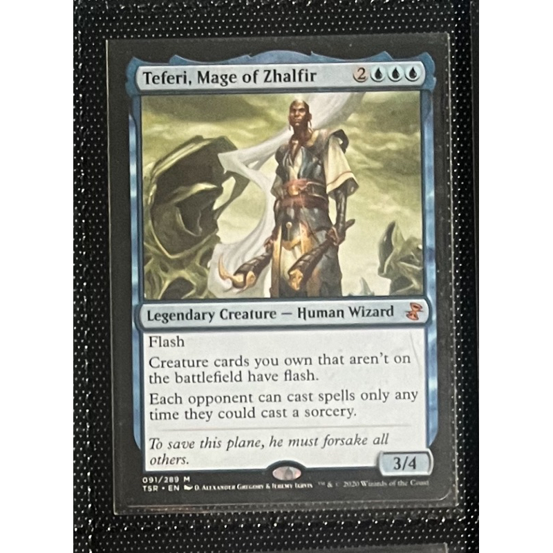 การ์ด MTG Teferi, Mage of Zhalfir Blue EDH Magic the Gathering รุ่น TSR ...