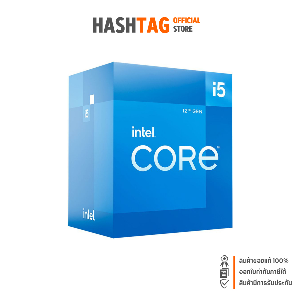 CPU (ซีพียู) INTEL CORE I5-12400F LGA1700 2.5GHz 6C/12T สินค้าใหม่ มือ ...