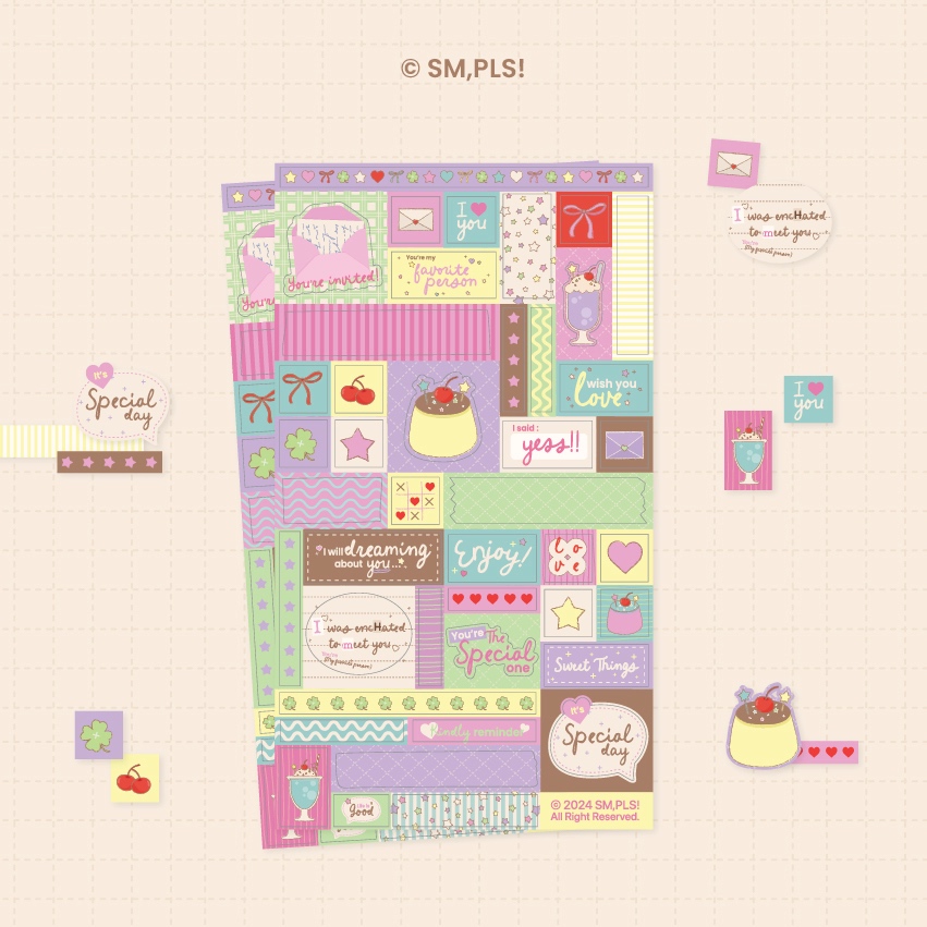 Random Sweet Things Sticker (สติกเกอร์เนื้อด้านไดคัท) | Shopee Thailand