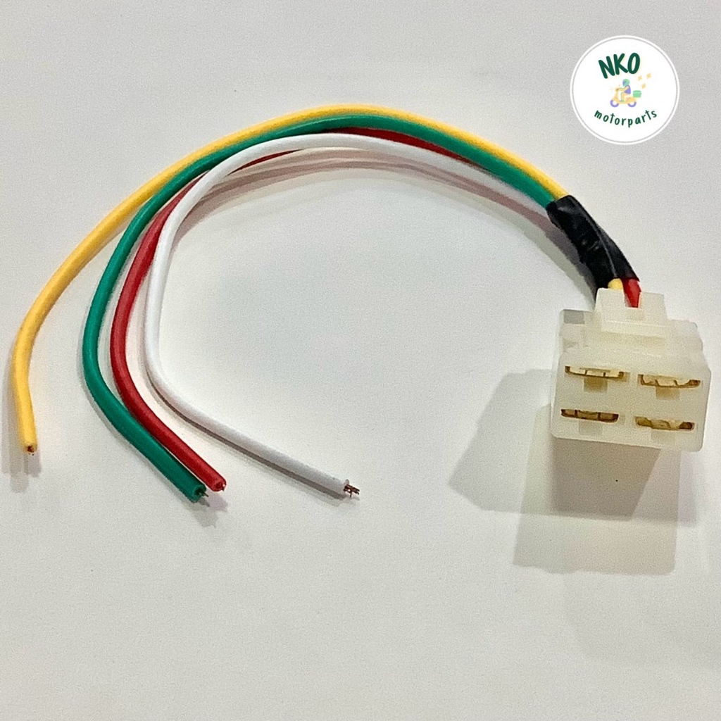 ปลั๊กต่อแผ่นชาร์ท Wave100S (ปี2005), Wave100, WAVE110 (4 สาย) สายต่อ ...