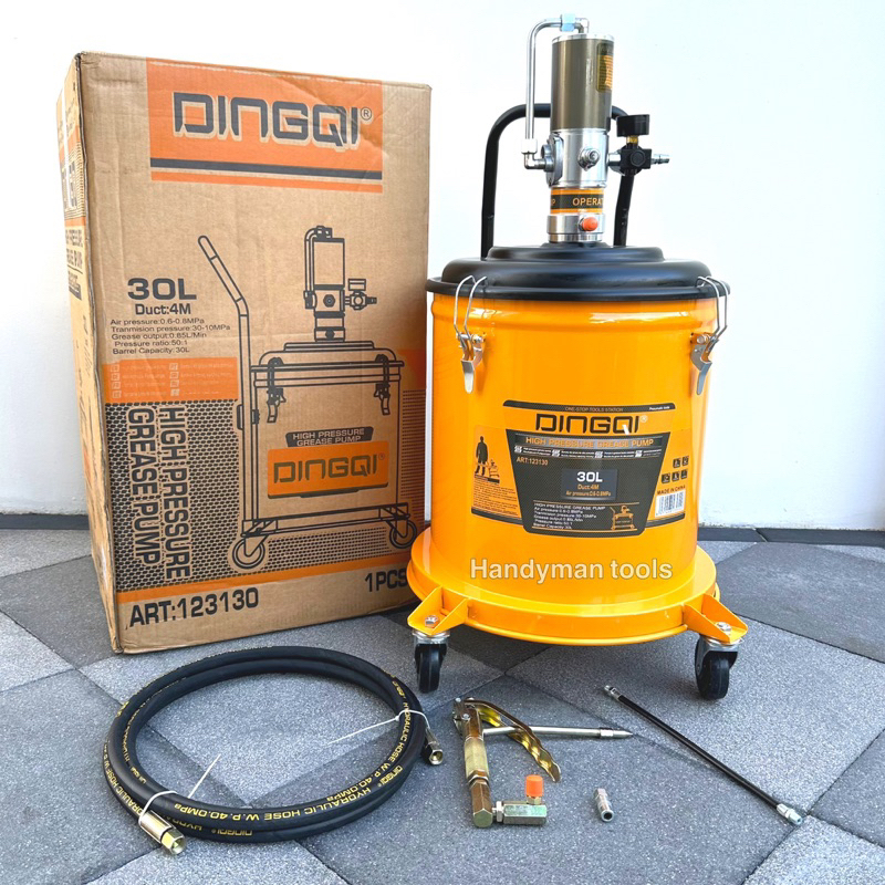 DINGQI ถังอัดจารบี 45 ลิตร ใช้กับปั๊มลม 50 ลิตรขึ้นไป ใช้ได้กับปั๊มลมทุกยี่ห้อ รุ่นART123145 ...