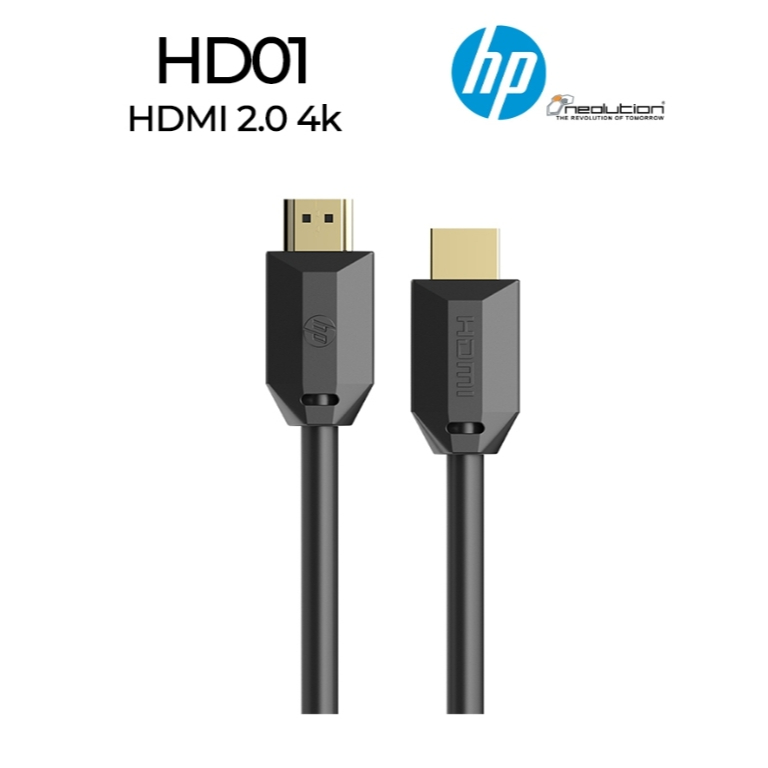 HP HDMI 2.0 DHC-HD01 High-Speed 18 Gpbs Cable, 4K 60hz 3840*2160 ของแท้ ...
