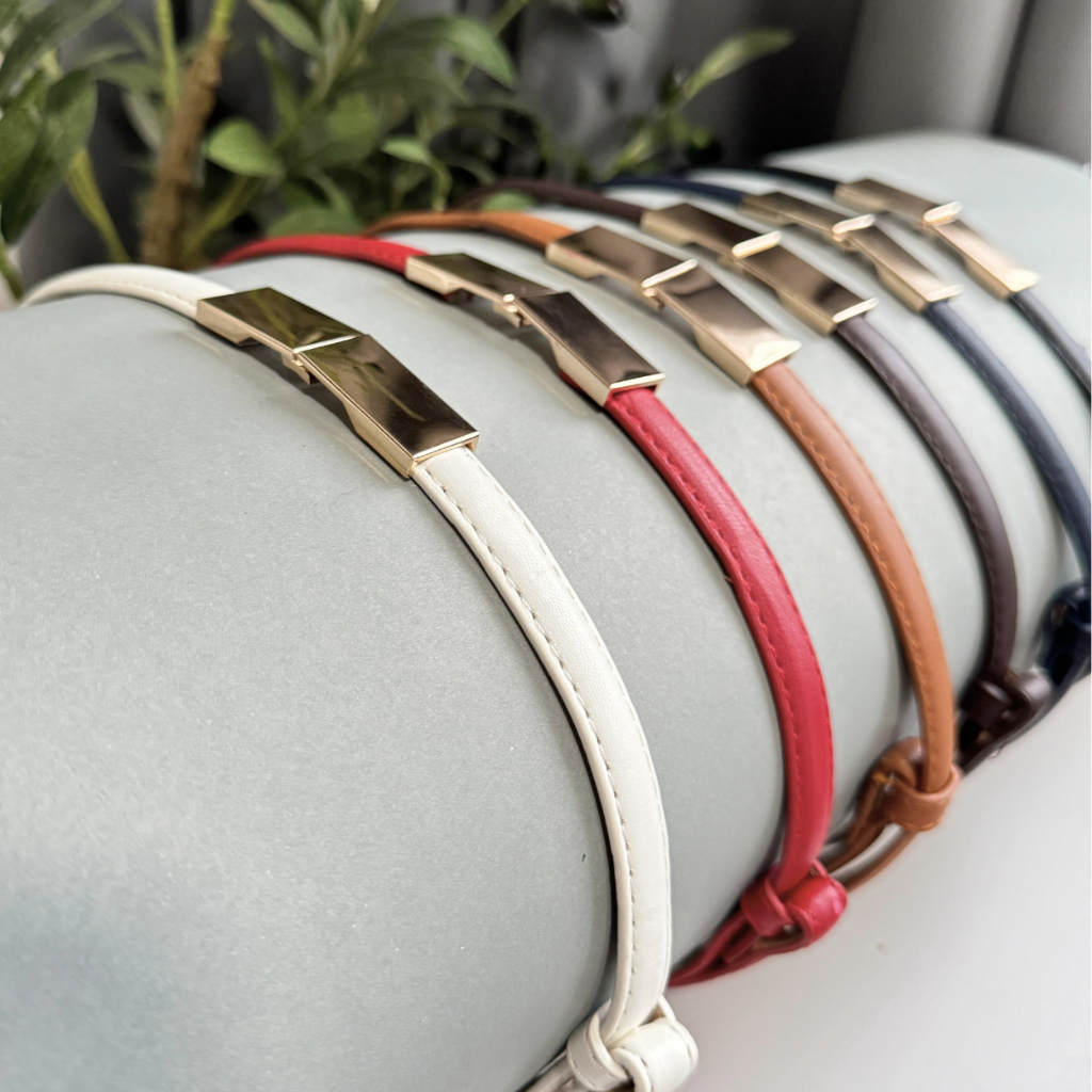 LAMSANG B19 Embracing Belt เข็มขัดสตรี เข็มขัดผู้หญิง หนัง PU ขนาด 1.4 ...