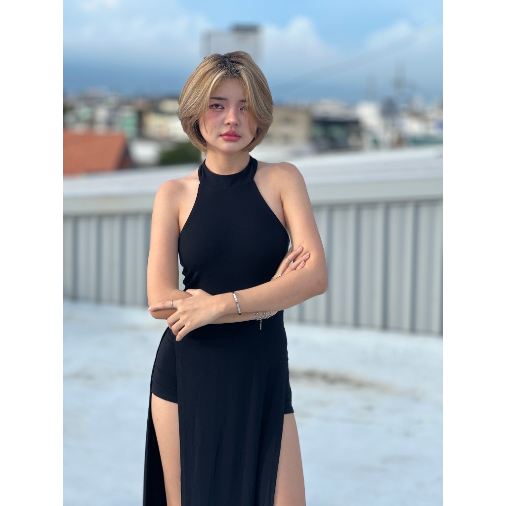 warm_wears - Prissy Dress - ww01 พริสซี่ เดรส รุ่นคล้องคอ แหวกยาวสูงถึง ...
