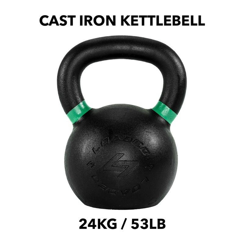 CAST IRON KETTLEBELL (เหล็กหล่อ) เกรดสุงสุด 24KG / 53LB | Shopee Thailand