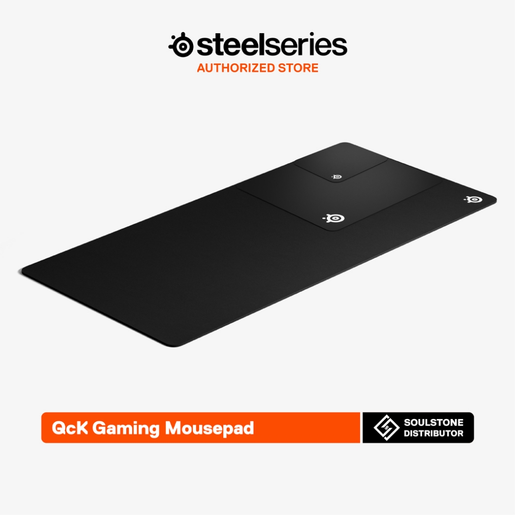 SteelSeries QcK Gaming Mousepad แผ่นรองเม้าส์ แบบ Control รุ่นเริ่มต้น ผ้า Micro-woven cloth S/L ...