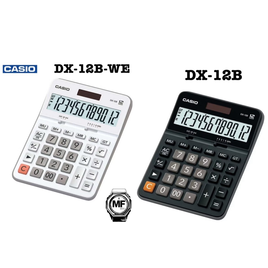 Casio DX-12B 12 หลัก สีดำ เครื่องคิดเลขตั้งโต๊ะ ของใหม่ ของแท้ ประกัน ...