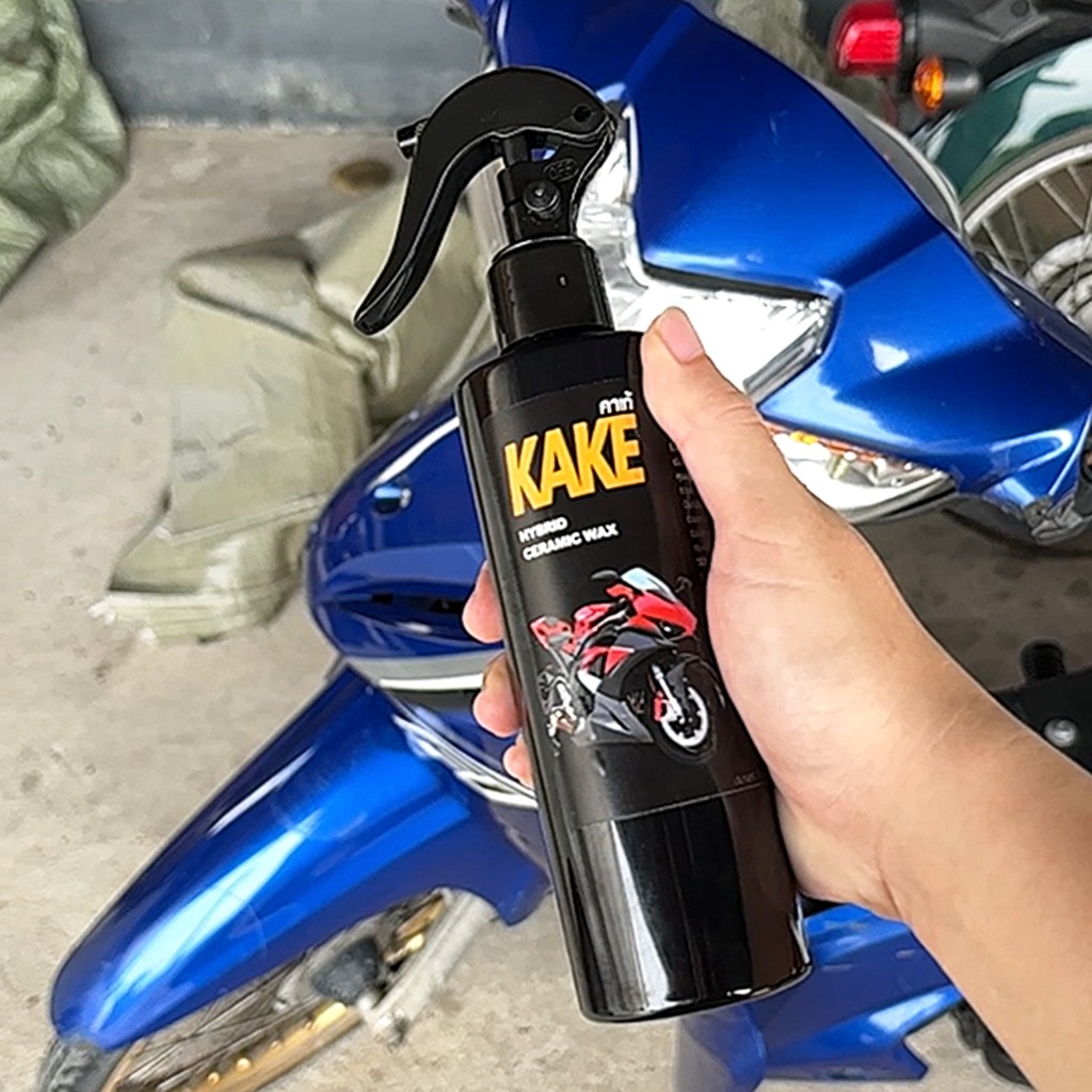 [ 1แถม1 ] เคลือบมอไซค์ กันน้ำ Wax เงาฉ่ำ Car รถ เคลือบเงา KAKE คาร์เก้ ...