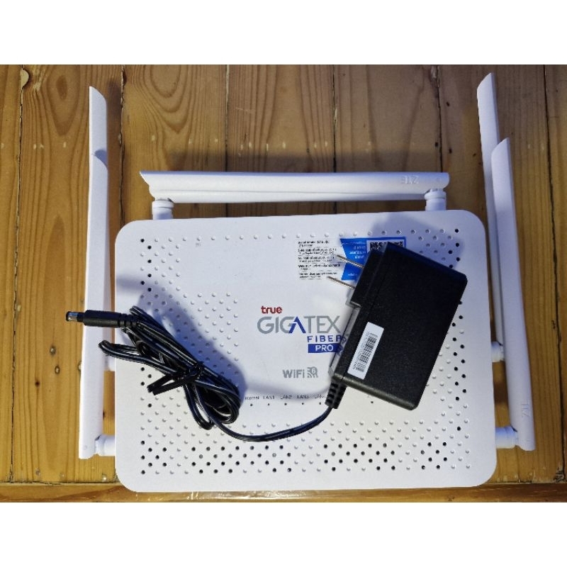สินค้า มือสอง ROUTER TRUE GIGATEX FIBER PRO WIFI 6 Zte ZXHN F6600P ...