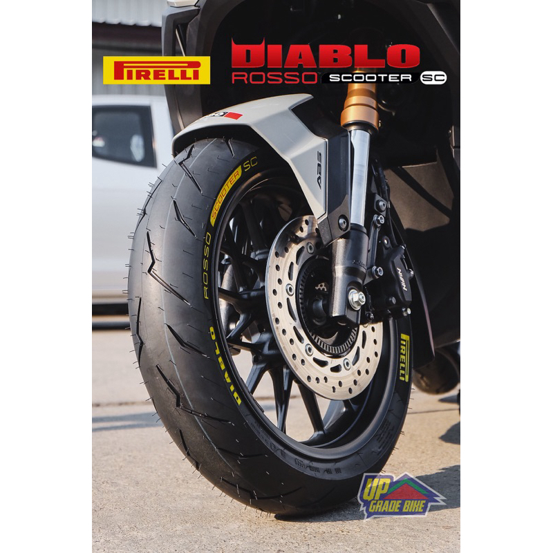 ยางป้ายเหลือง PIRELLI ขายแยกเส้นลาย ROSSO SCOOTER SC ขอบ 12-15 ราคา ...