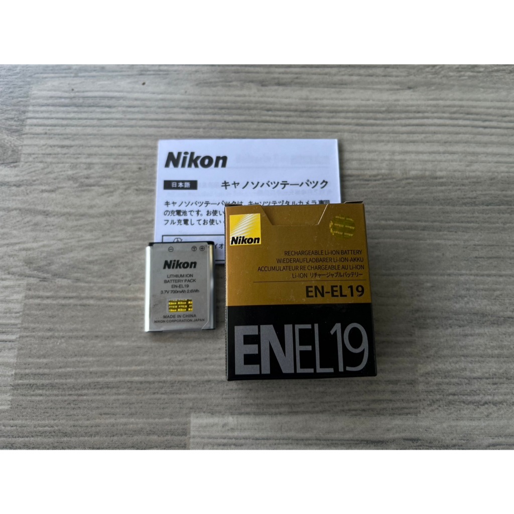 แบตเตอร์รี่สำหรับกล้อง Nikon รุ่น EN-EL19 (3.7V 700 mAh) Li-ion สีเงิน มือ 1 พร้อมกล่อง | Shopee ...