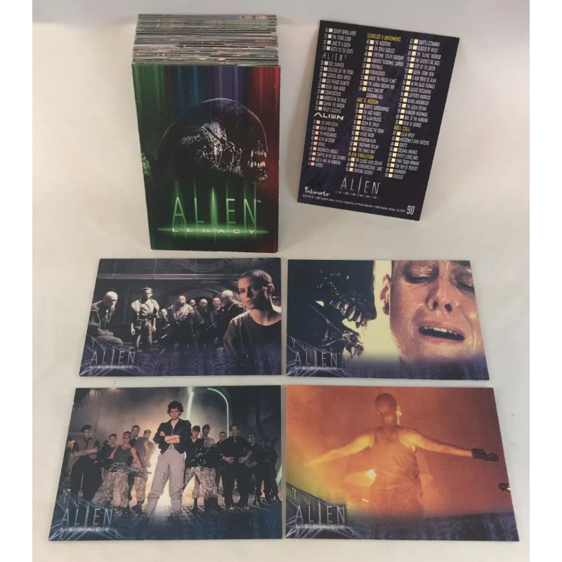 (จำหน่ายยกเซ็ทครบชุด ) การ์ดภาพยนตร์ เอเลี่ยน เลกาซี่ ALIEN LEGACY 1998 ...