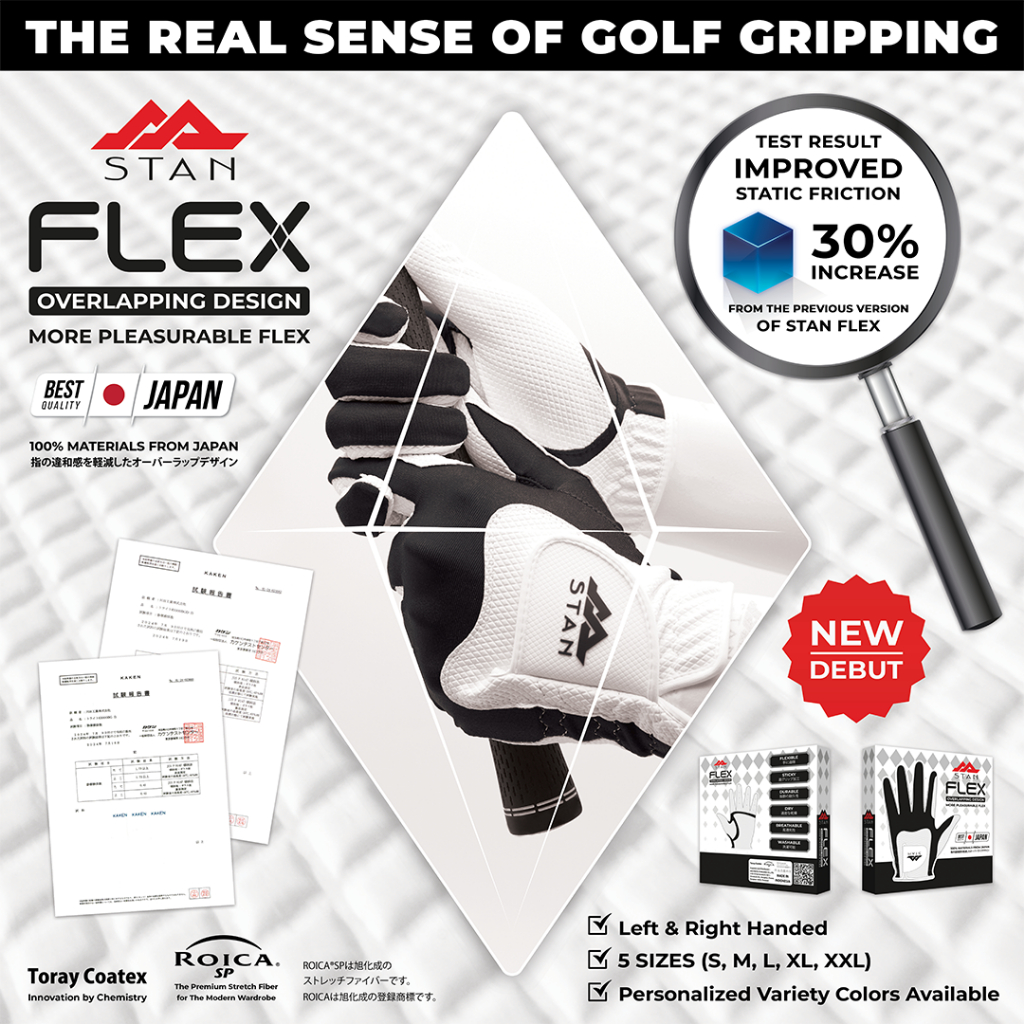 New! ถุงมือกอล์ฟ STAN รุ่น FLEX DIAMOND ผลิตด้วยวัสดุจากประเทศญี่ปุ่น ...
