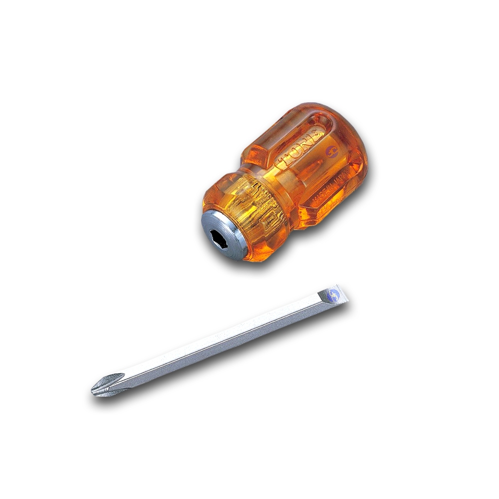 TONE ไขควงสลับด้ามพลาสติกตัวเล็ก รุ่น CDS2 - Stubby Screwdriver ...