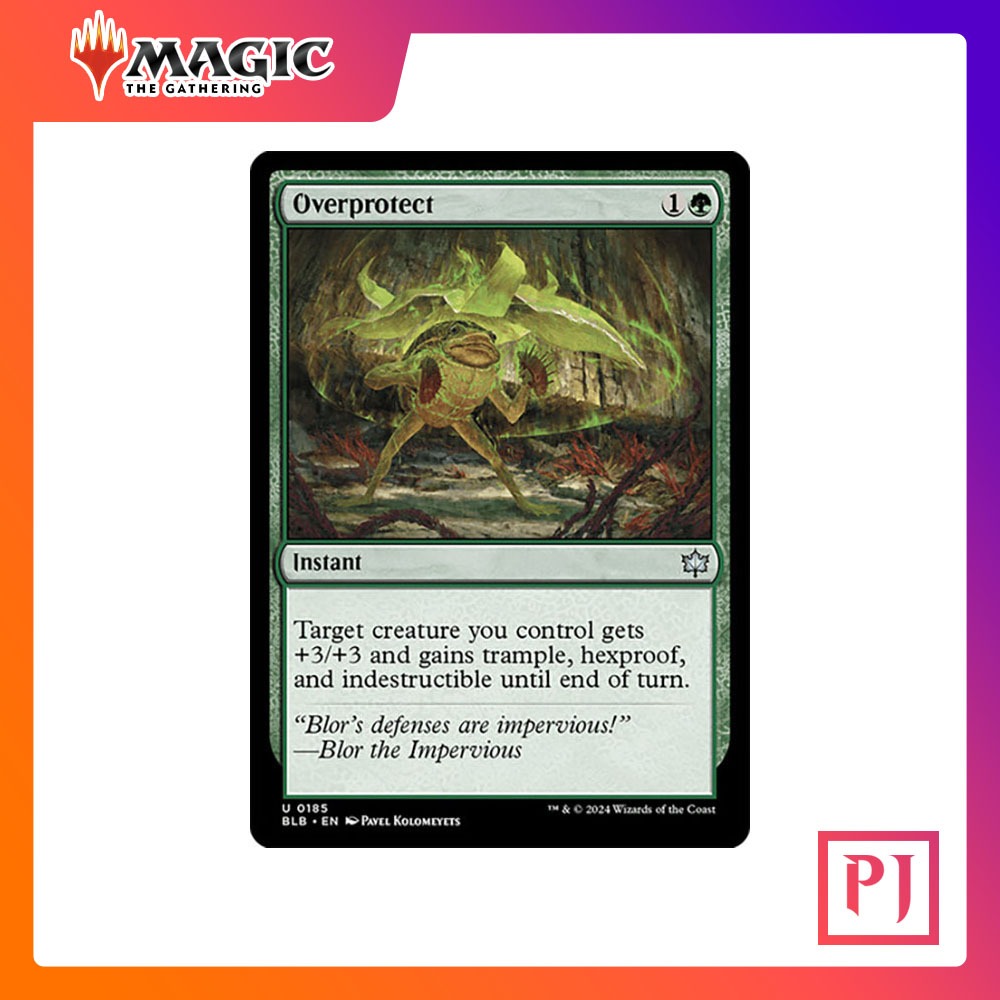 [MTG] Overprotect [BLB] [GREEN] [UNCOM] [NORMAL] [ENG] (การ์ดเมจิค ...