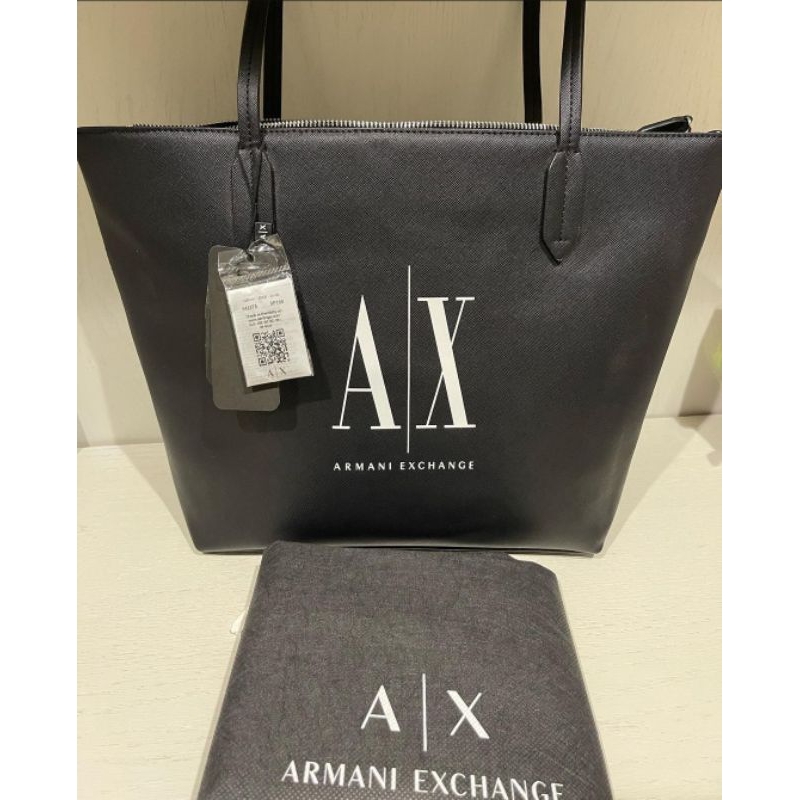 🔥พร้อมส่ง🔥Ar mani Ex change Logo-print textured tote bag | Shopee Thailand