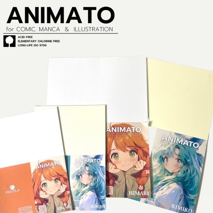 ANIMATO for COMIC MANGA & ILLUSTRATION กระดาษสีน้ำ | Shopee Thailand