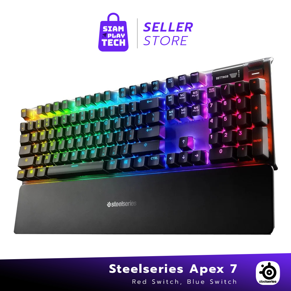 SteelSeries Apex 7 RGB/TKL Mechanical Gaming Keyboard คีบอร์ดเกมมิ่งแมค ...