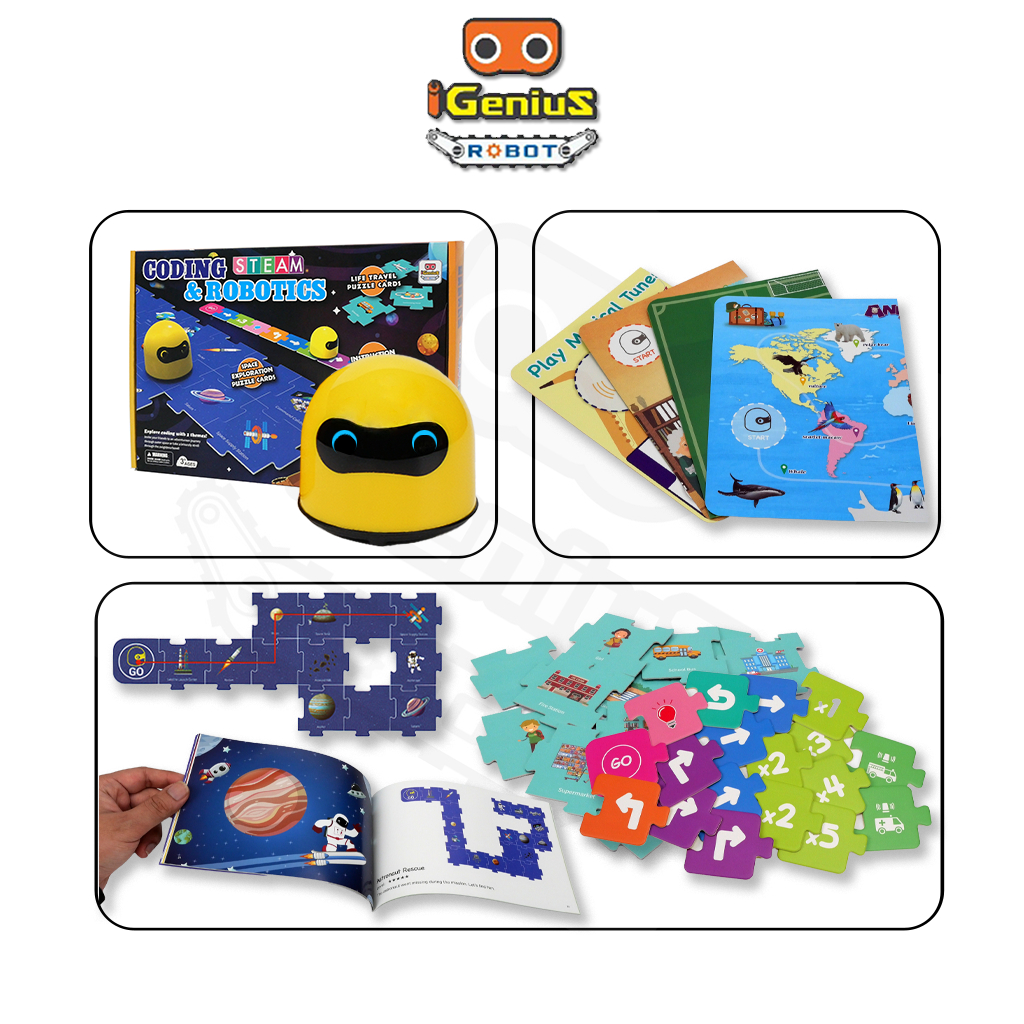 ชุดสุดท้าย ! Robot Coding Unplugged v2 ของเล่นเสริมพัฒนาการ หุ่นยนต์ Genius Innovative Toy ...