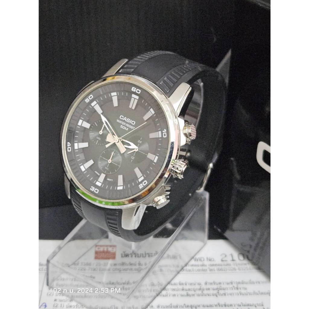 นาฬิกาข้อมือ Casio Standard Men Chronograph MTP-E505(CMG) รุ่น MTP-E505-1A | Shopee Thailand