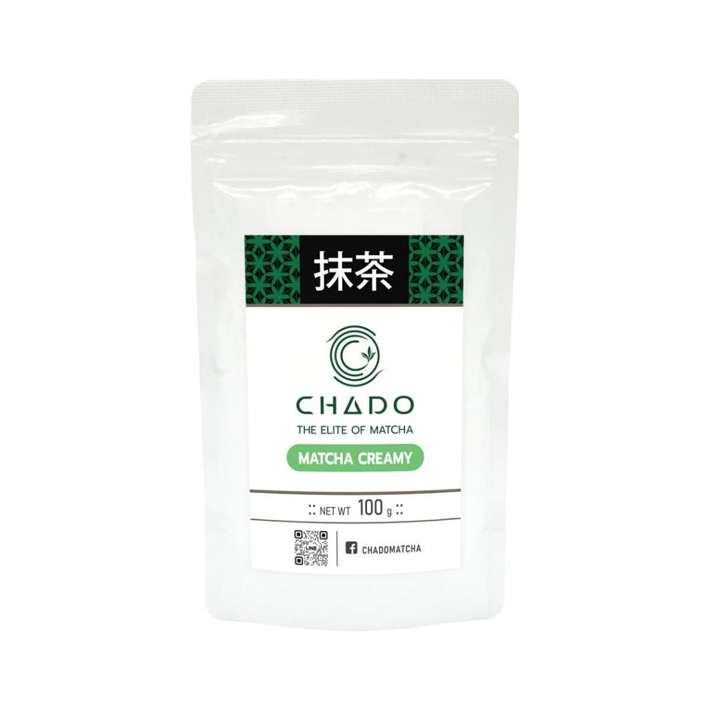 CHADO MATCHA CREAMY มัทฉะ ครีมมี่ ผงชาเขียว ( ตรา ชาโดะ ) | Shopee Thailand