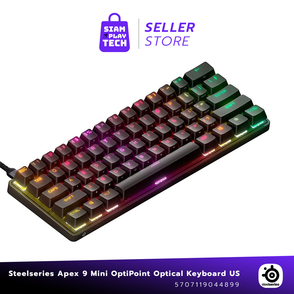SteelSeries Apex 9 Mini/TKL Gaming Keyboard คีบอร์ดเกมมิ่งออปติคอลขนาด ...
