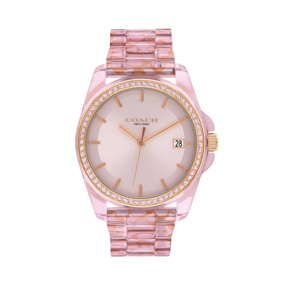 Coach CO14504272 Greyson Rose Gold Women Resin Bracelet Analog Watch 36 ...