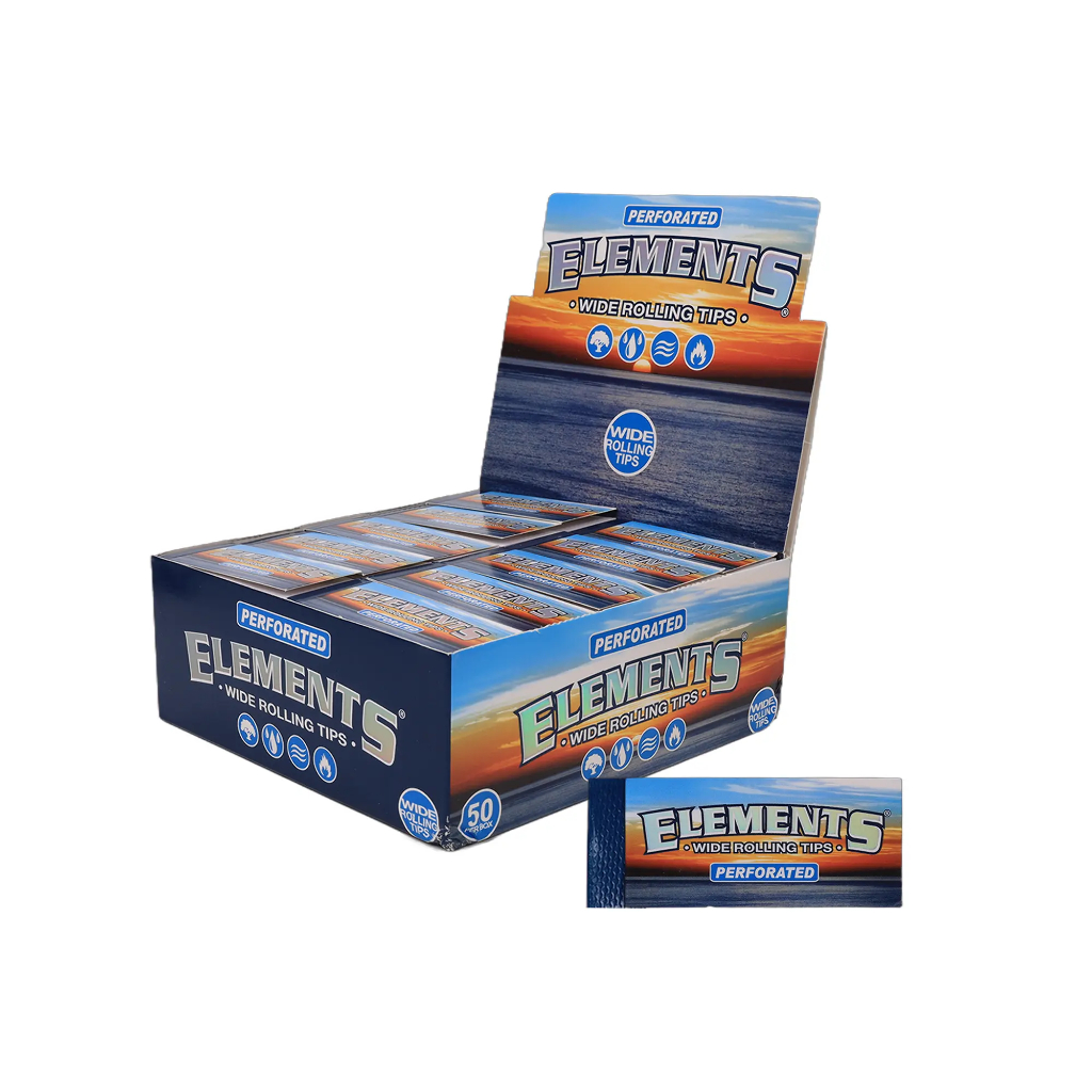 ฟิลเตอร์ ทิป Elements Perforated Wide Rolling Tips – 50pcs/display กระดาษโรลพับได้มีรอยปะ ...