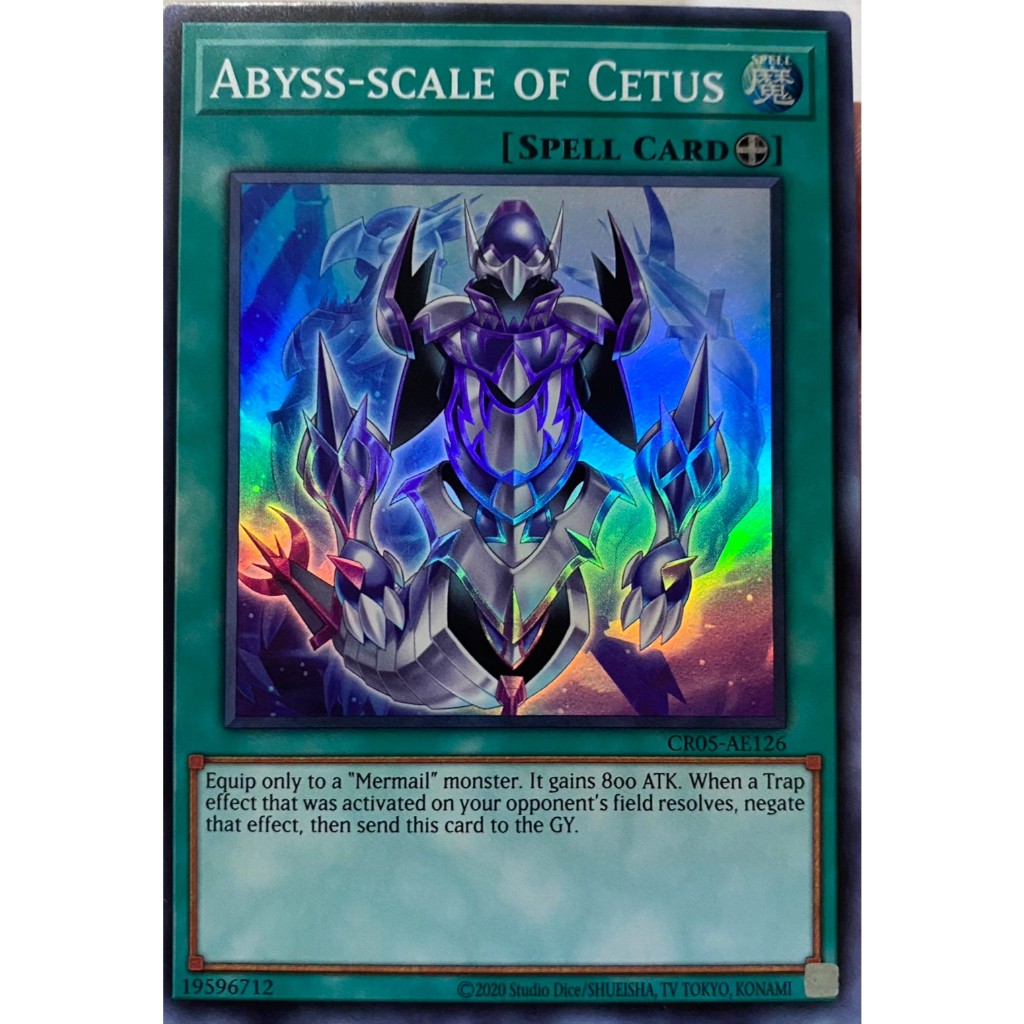 Yugioh Asia-Eng [CR05-AE126] Abyss-scale of Cetus (Super Rare) การ์ด ...